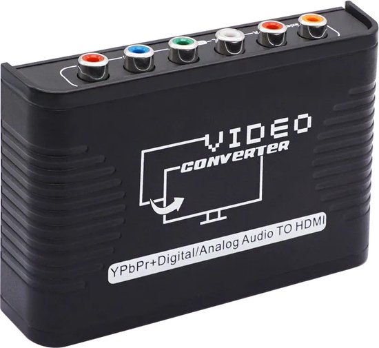 Video/Audio Converter - RCA+Y/PB/PR Component naar HDMI - Video ...