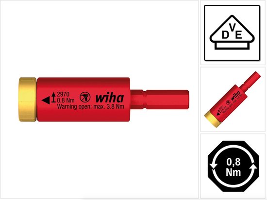 Wiha Moment easyTorque adapter electric voor slimBits en slimVario® houder in blister... | bol