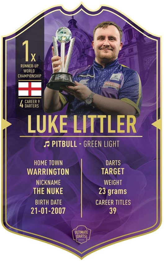 Ultimate Darts Card Luke Littler Runner Up WC 2024 - Darts | bol