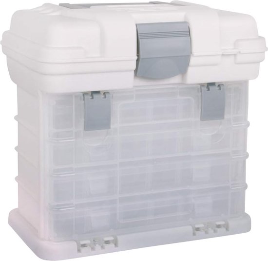 Sorteerbox / draagbox met 4 assortimentsdozen + 1 dekselvak, met ...