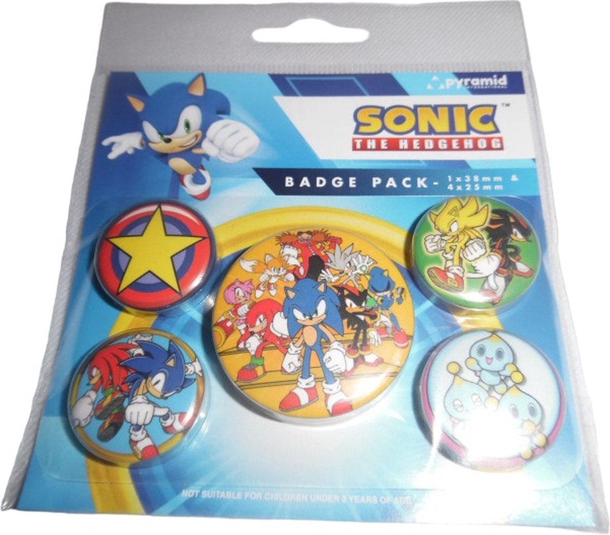 Sega - Sonic The Hedgehog - "Speed Team" Set van 5 Badges | bol