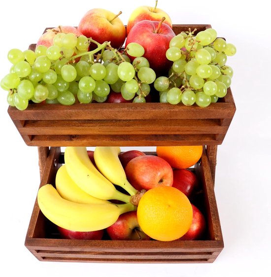 Fruitmand van beukenhout, fruitmand, serveermand, fruitschaal ...