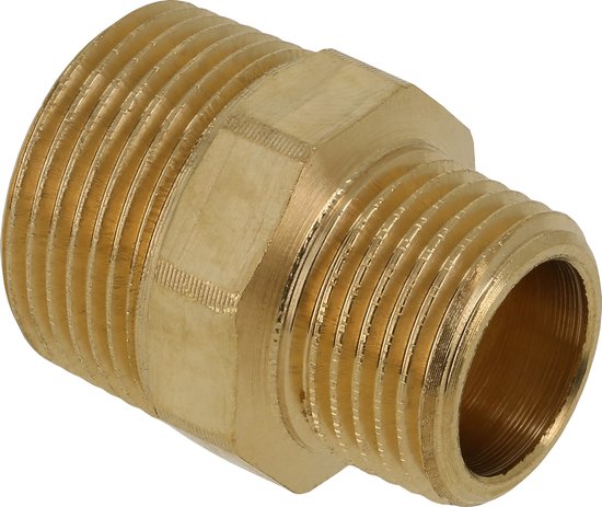 Bonfix Conische draadfitting Verloopnippel 1/2 x 3/8 - 2 x conische buitendraad | bol