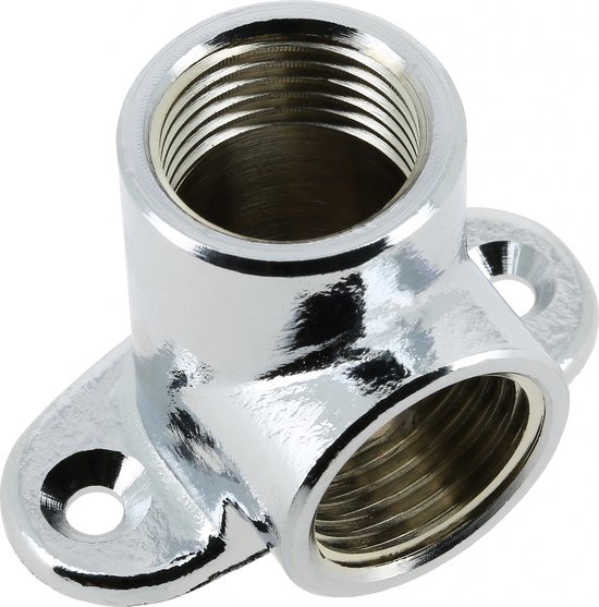 Bonfix Draadfitting Muurplaat 1/2 - 2 x binnendraad - chroom | bol