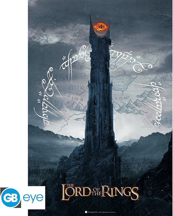 Poster Lord of the Rings Sauron Tower 61x91,5cm | bol