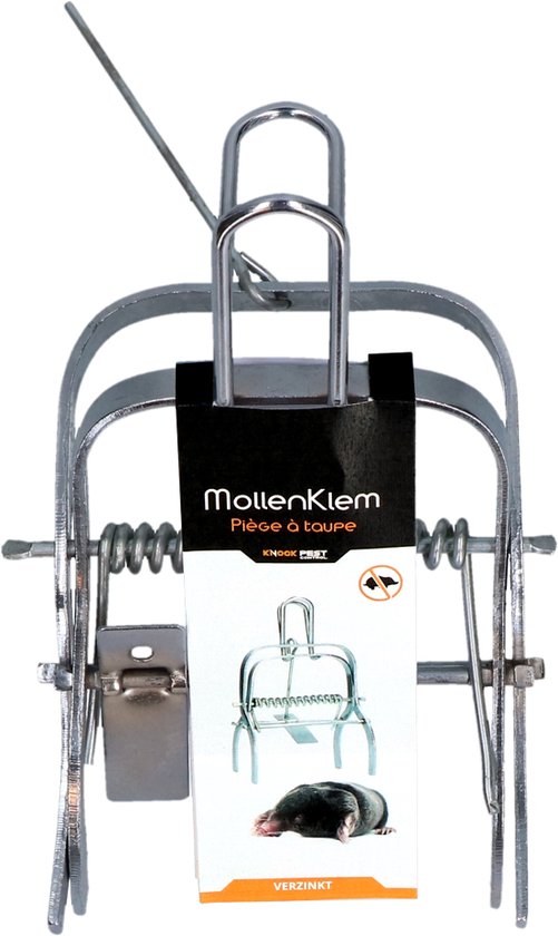 Knock Pest Control Verzinkte mollenklem – Mollenval – Mollenverjager ...