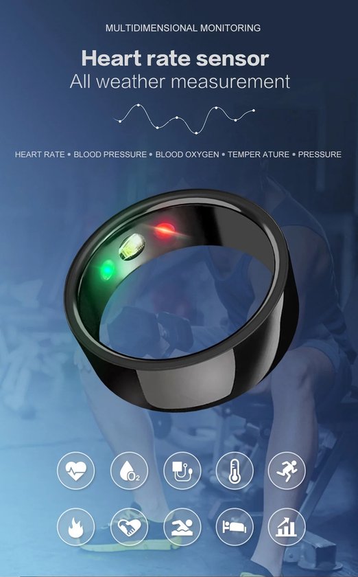 2024 Smart Ring Gezondheid Monitor Voor Mannen Vrouwen Bluetooth ...