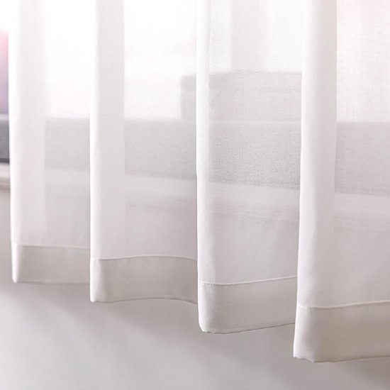 Vitrage, transparant, korte gordijnen, vitrage, voile gordijn, half ...