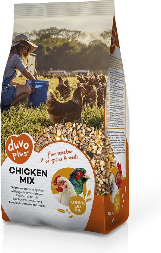 Duvoplus - Kippenvoer - Kip - Poeljen Mix 20kg - 1st | bol