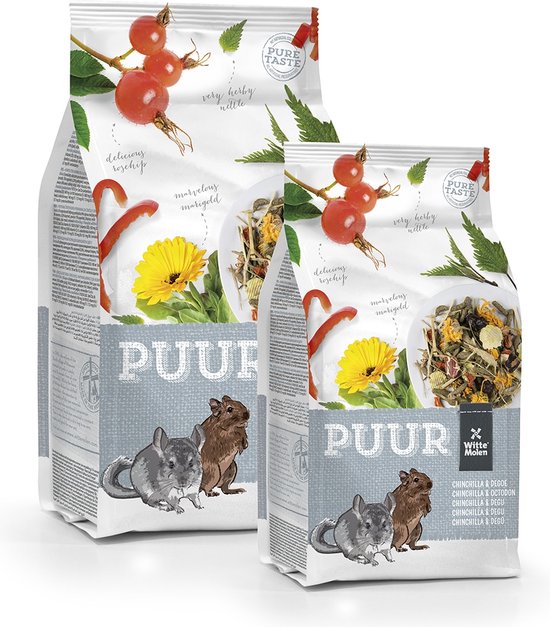 Puur Witte Molen - Chinchilla & Degoe - 2kg | bol