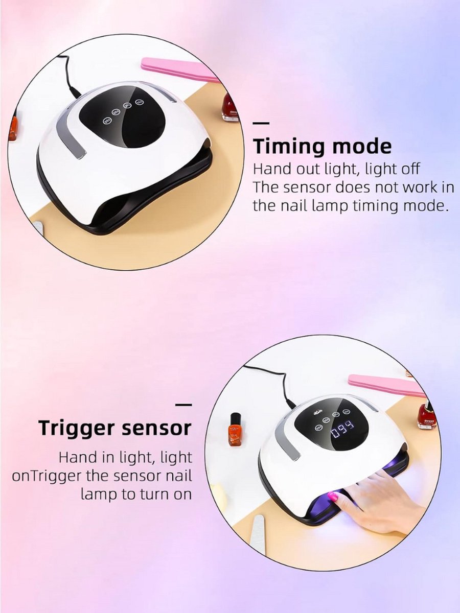 Equivera Nagellamp - UV Lamp voor Nagels - Gellak - Polygel - Krachtige ...