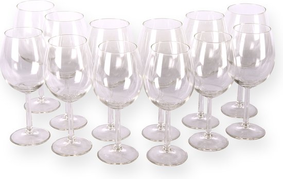 Cadeau Set: Gourmet Wijnglazen | Wijnglas Set 12 - Glas - Transparant ...
