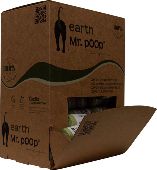Mr. Poop - Poepzakjes & -houders - Mr.poop Earth Displaybox 96st Groen ...