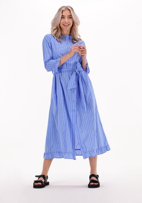 Lollys Laundry Harper Jurken Dames - Kleedje - Rok - Jurk - Blauw/wit ...
