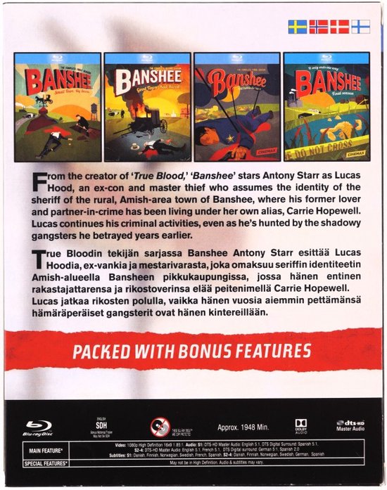 Banshee - Complete Series (Blu-Ray) (Blu-ray), Ulrich Thomsen | Dvd's | bol