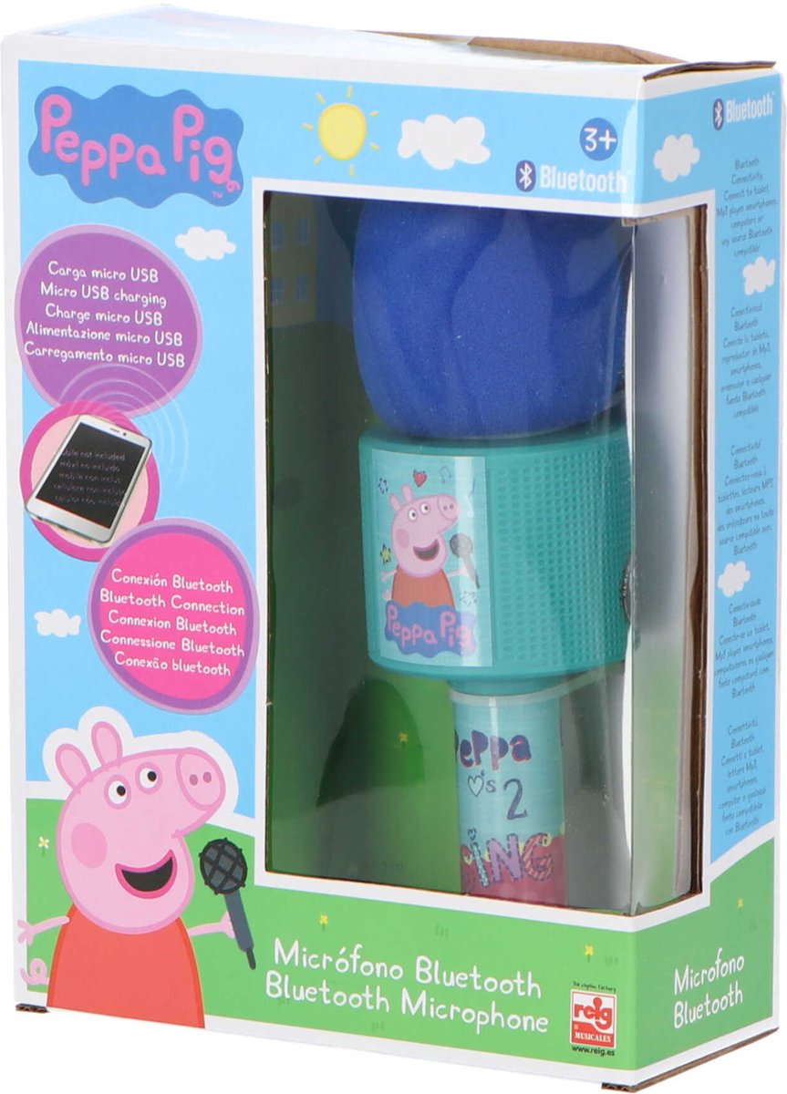 Microfoon Peppa Pig Bluetooth Muziek | bol
