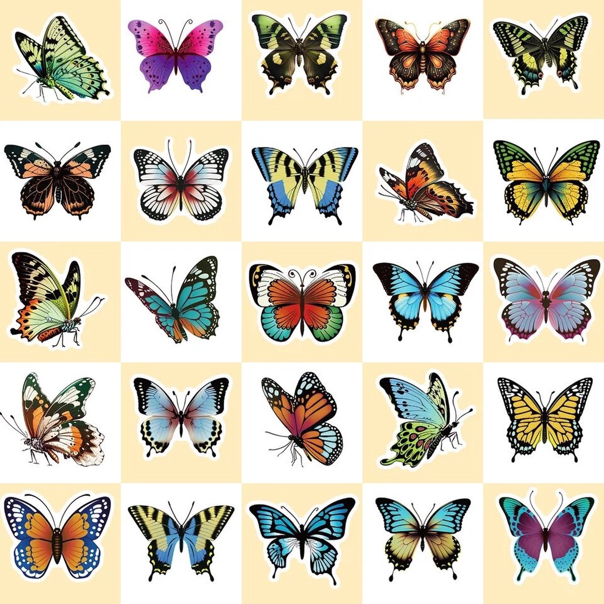 Vlinder Stickers 50 Stuks | Dieren Stickers | Butterfly | Vlinders ...
