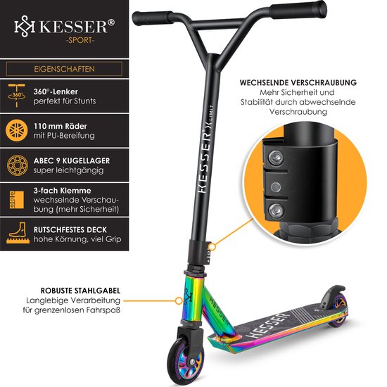 KESSER® X-Limit Stuntstep voor Volwassenen en Kinderen - Step ...