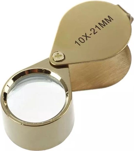 Vergrootglas Mini - 10x21mm - Goud - Loep - Kleine vergrootglas - van ...