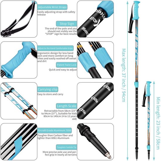 Wandelstokken - Wandelstokken - Telescopische wandelstokken ...