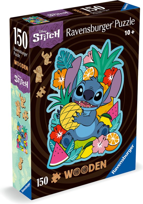 Ravensburger houten puzzel Disney Stitch - Legpuzzel - 150 stukjes | bol