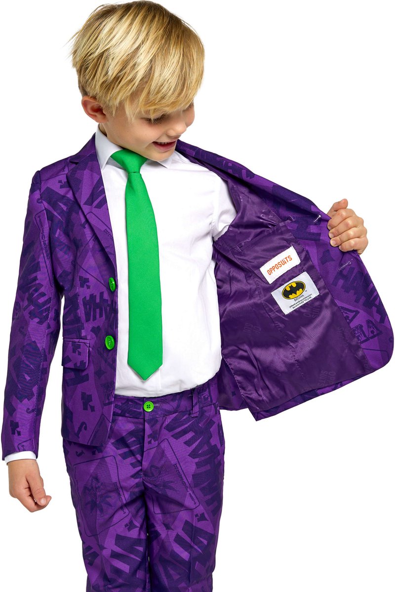 OppoSuits Kids The Joker™ - Jongens Pak - Joker Kostuum Halloween En ...