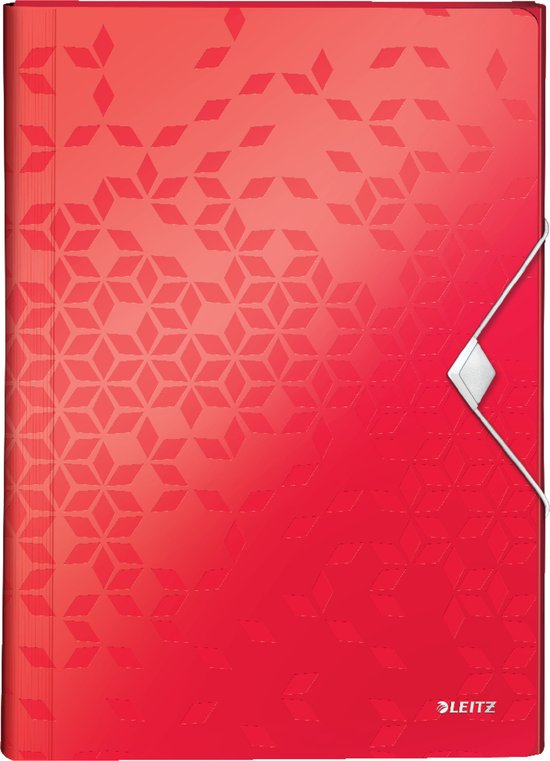 Leitz WOW Projectmap A4, 6 vakken, PP, Rood | bol