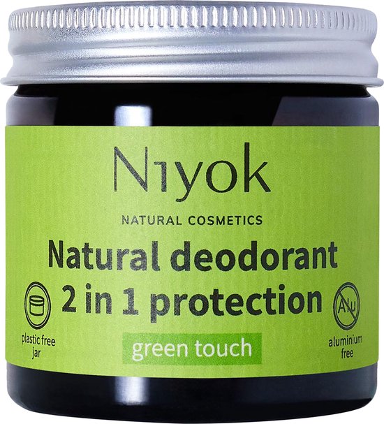 Niyok Touch Green - Deocrème - 40 ML - Anti-transpirant - Kruidige geur ...