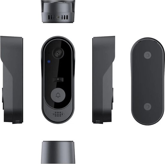HD Video deurbel met camera en wifi - Draadloze smart deurbel met ...