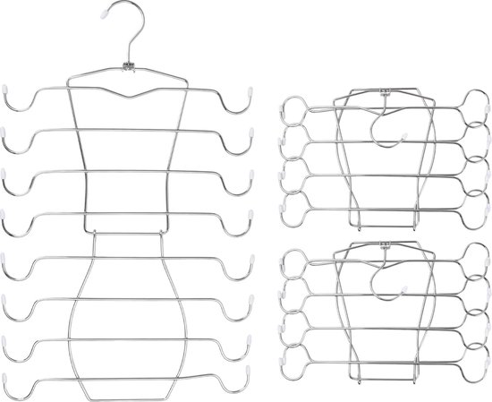 3 stuks opvouwbare beha-kleerhangers, ruimtebesparende kleerhanger ...
