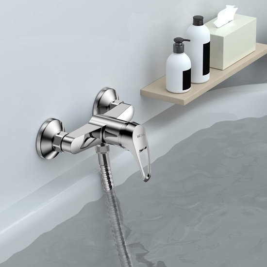 Eenhendel douchekraan set opbouw, douchekop met douchekop, wandmontage ...
