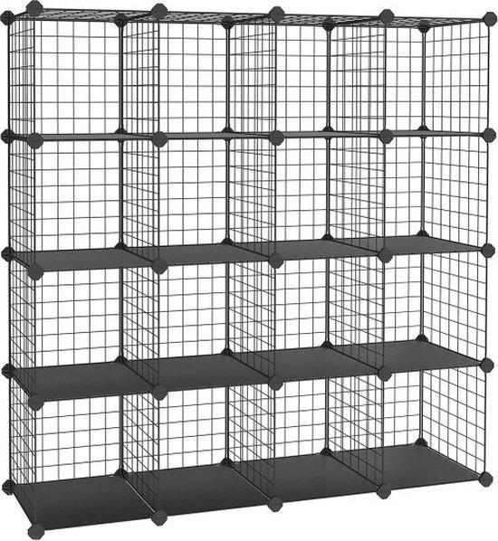 Boltless Rek, 16 Kubussen Metalen Draad Opslagsysteem, Dıy Kast En ...
