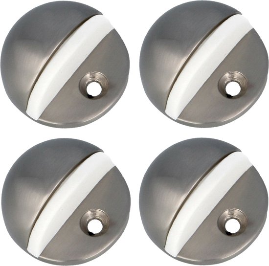 AMIG Deurstopper/deurbuffer - 4x - D45mm - inclusief schroeven ...