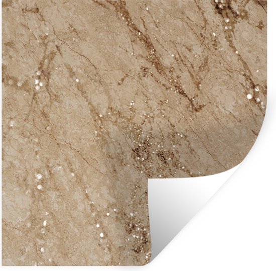 Muurstickers - Sticker Folie - Marmer - Bruin - Luxe - 30x30 cm ...