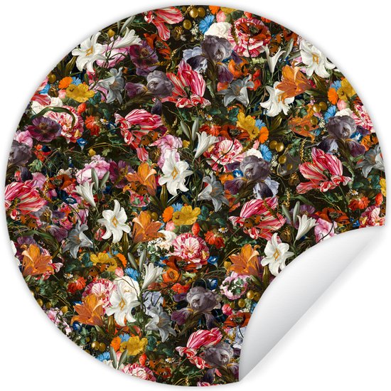 WallCircle - Muurstickers - Behangcirkel - Bloemen - Vlinder - Design - Kunst -... | bol