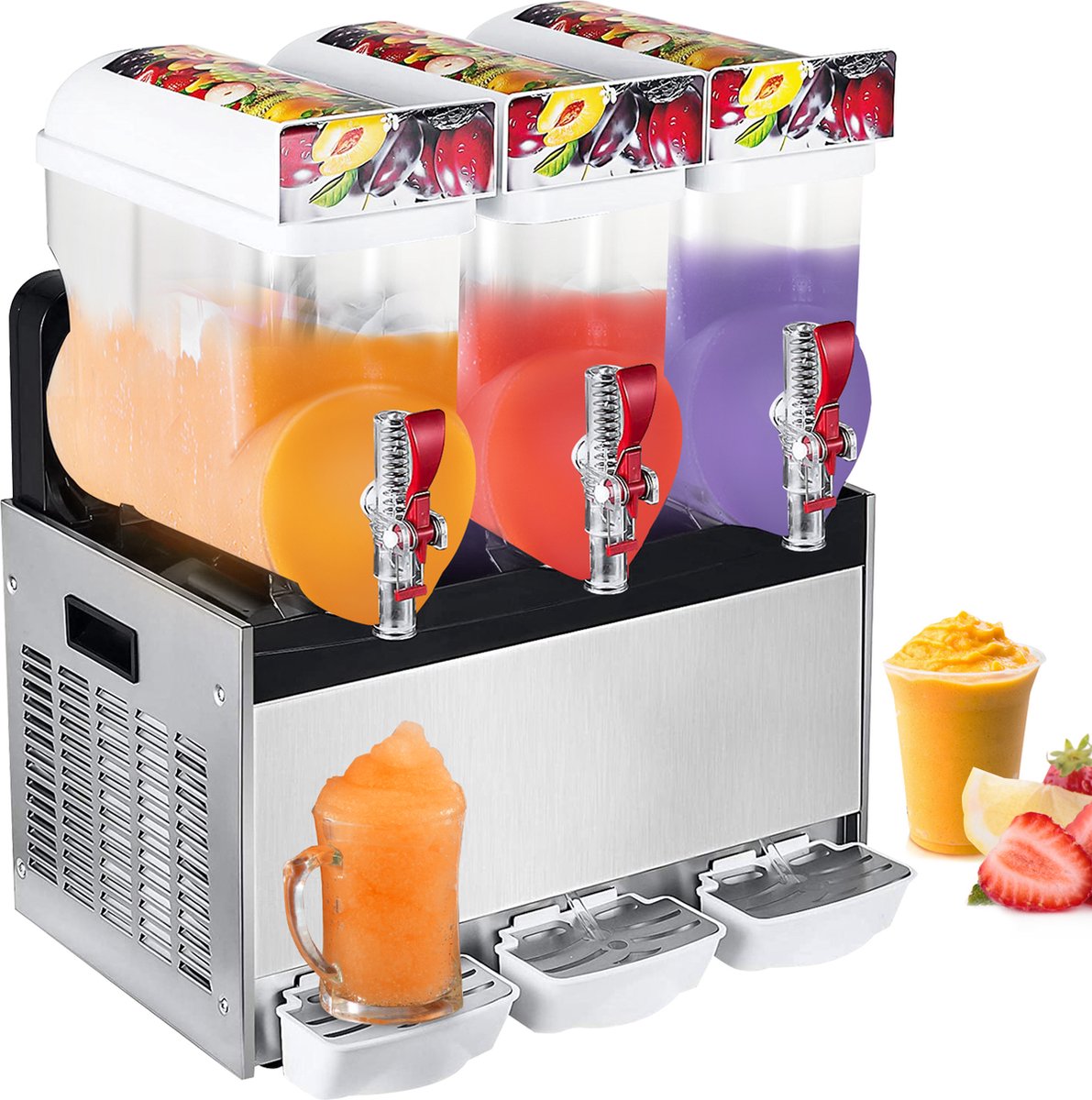 Dakta® Machine à boissons Frozen 45 L Machine à granité commerciale ...