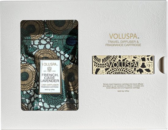 Voluspa Package Diffuseur de voiture Diffuseur de voiture à la lavande ...