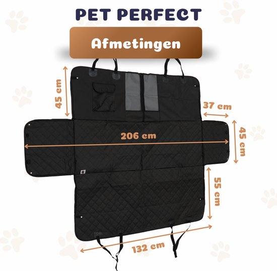 Pet Perfect Hondendeken Auto Achterbank en Kofferbak - Autodeken Hond ...