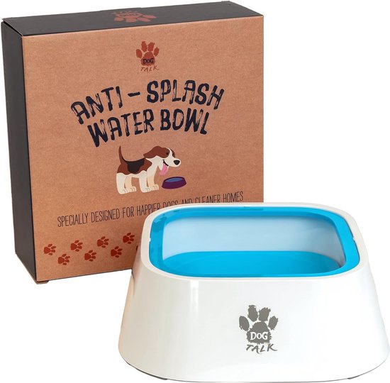 Dog Talk Waterbak voor honden Lekvrij Spatwaterdicht Drijvend Hond Kat ...