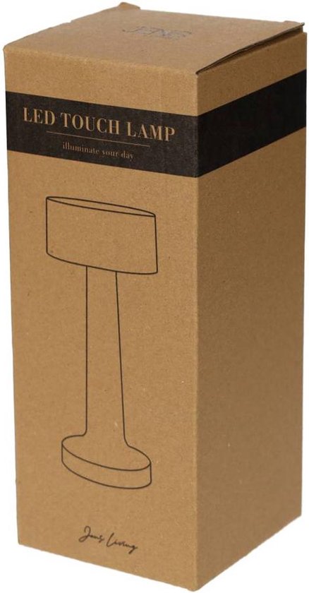 JENS Living LED Touch Lamp Zwart | bol