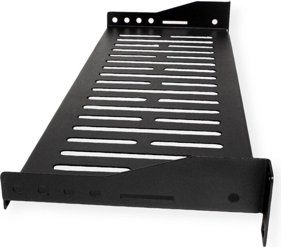 VALUE 19"-Legplank, 485 x 150mm, max. 10 kg, zwart | bol