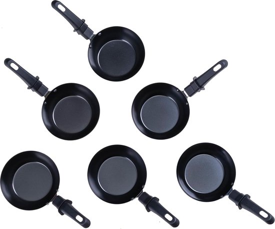 Vervangende pannetjes voor mini wok, Set van 6 stuks, vervanging ...