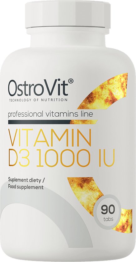 Vitaminen - OstroVit Vitamine D3 1000 IE 90 tabletten - 90 Tabletten | bol
