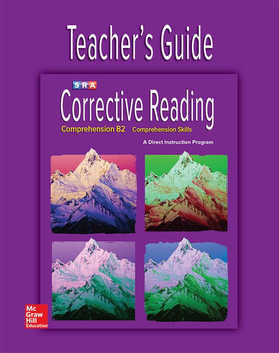 CORRECTIVE READING DECODING SERIES- Corrective Reading Comprehension Level B2, Teacher... | bol