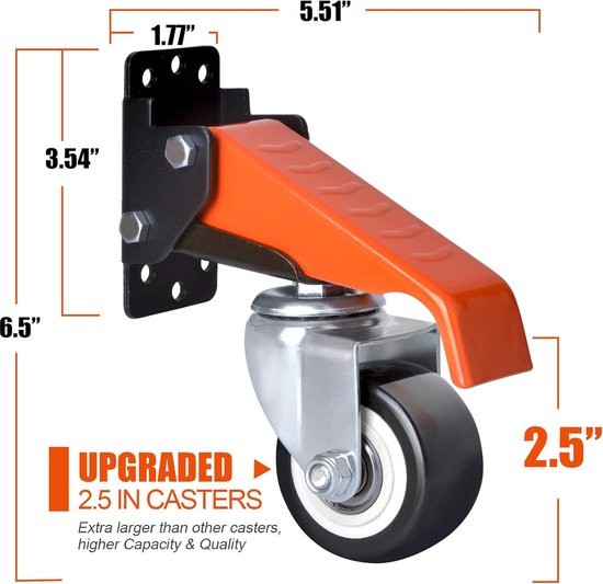 Zware zwenkwielen, zwenkwielen, transportwielen, looprol voor werkbank ...
