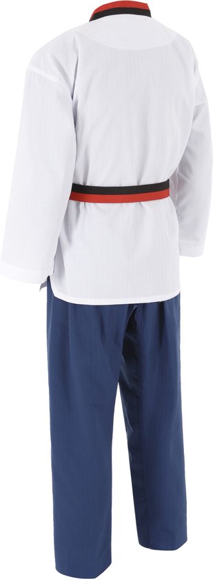 JCalicu poomsae taekwondopak poom jongen | WT | Wit / Blauw (Maat: 190) | bol