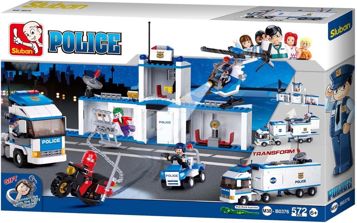 Sluban Bouwstenen Police Serie Vrachtwagen | bol