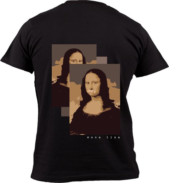 Mona Lisa Tape Heren T-shirt - kunst - schilderij - mona lisa - da ...