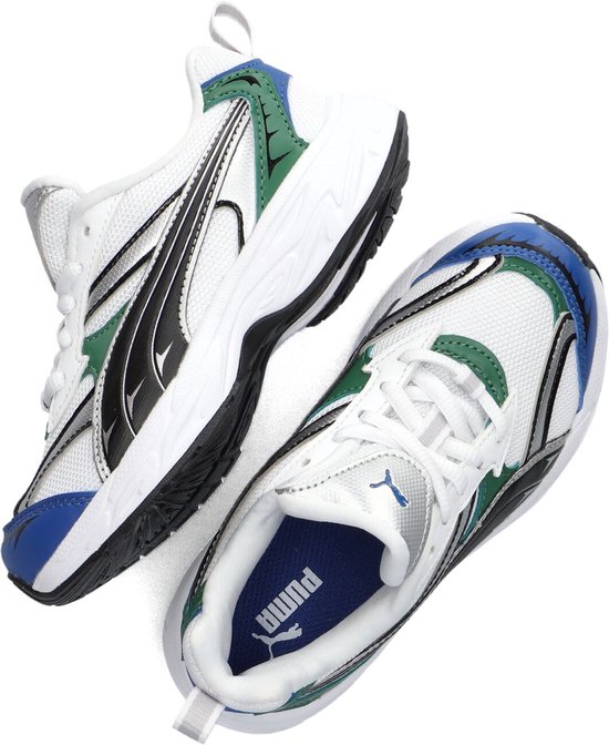 Puma Morphic Techie Lage sneakers - Jongens - Wit - Maat 39 | bol