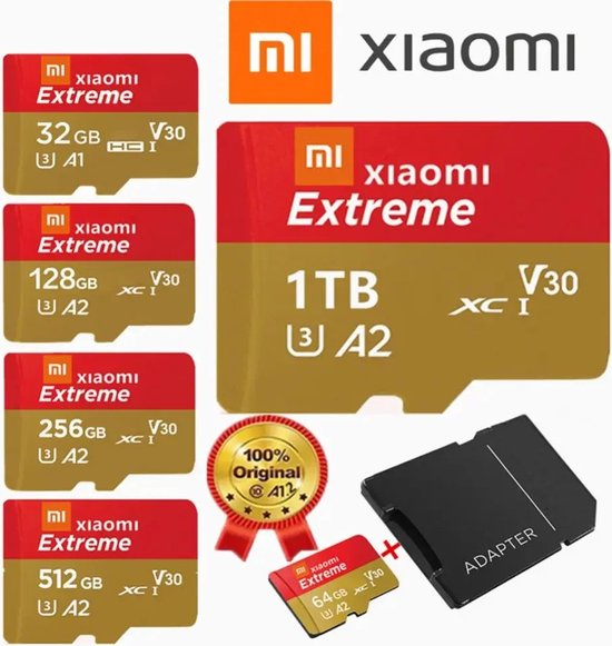 Xiaomi EXTREME Geheugenkaart High Speed Micro Sd Draagbare 1Tb met ...